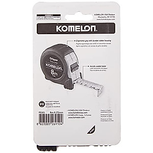 Komelon PG85 8m by 25mm Metric Gripper Tape, Black