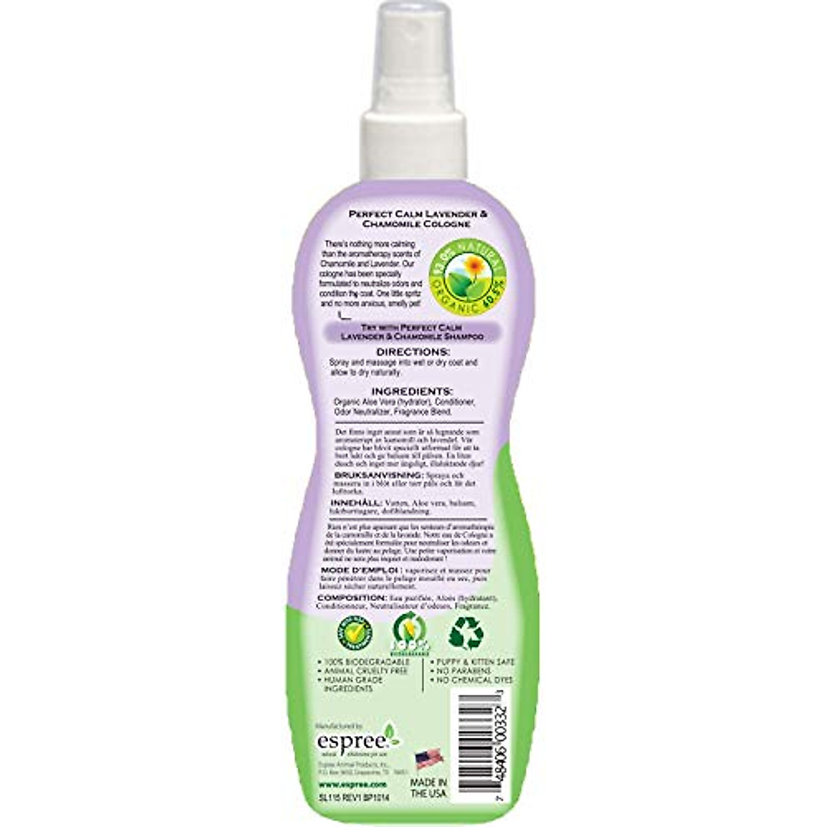 Espree Perfect Calm Lavender Cologne, 4 oz