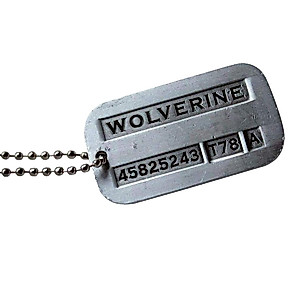 Tojwi Male Cool Kpop X-men Wolverine Necklace Vintage Weapon-X Dog Tags Pendant - Fashion Design