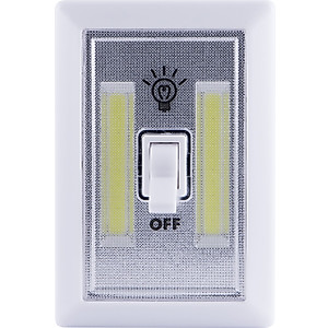 Lights by Night Wireless LED Light Switch, Battery Operated, 100 Lumens, Tap Light, Portable Light Switch, Wireless, Stick-On LED Lights, Under Cabinet, Closet, Basement and More, 39641 White