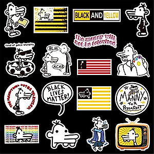Please Read the Pictures Carefully Some are not Suitable for Children，Funny Diary of a wimpy kid Stickers 50Pcs Cartoon Vinyl for environmental protection Stickers for Laptop Computer Hydroflask Diarys Desk Bedroom Wardrobe Car Skateboard Bicycle Luggage