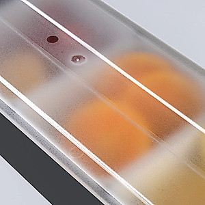 FEOOWV Plastic Condiment Caddy with Lid, 4 Compartments Condiment Server Organizer Holder for Home,Bar,Restaurant,Black