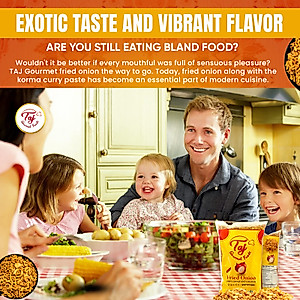 TAJ Crispy Fried Onion 100% Natural | Great for Seasoning Garnishing on Sushi, Green Bean Casseroles | Holland-Netherlands