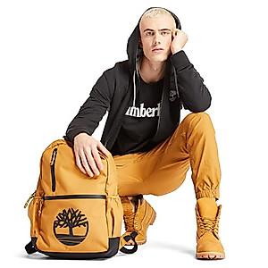 Timberland Large Logo Unisex Backpacks Size OS, Color: Brown/Wheat-Brown