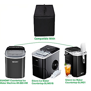 AF-WAN Heavy Duty Heat-Resistant Waterproof Dust-Proof Cover for EUHOMY Countertop Ice Maker Machine-IM-06D-HM/Silonn Ice Maker Countertop-SLIM01B/SLIM21