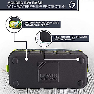 Lewis N. Clark Travelflex Toiletry Kit, Makeup Bag, Shower Caddy + Travel Organizer for Luggage, Carry-on or Suitcase, Classic Side Zip, Charcoal