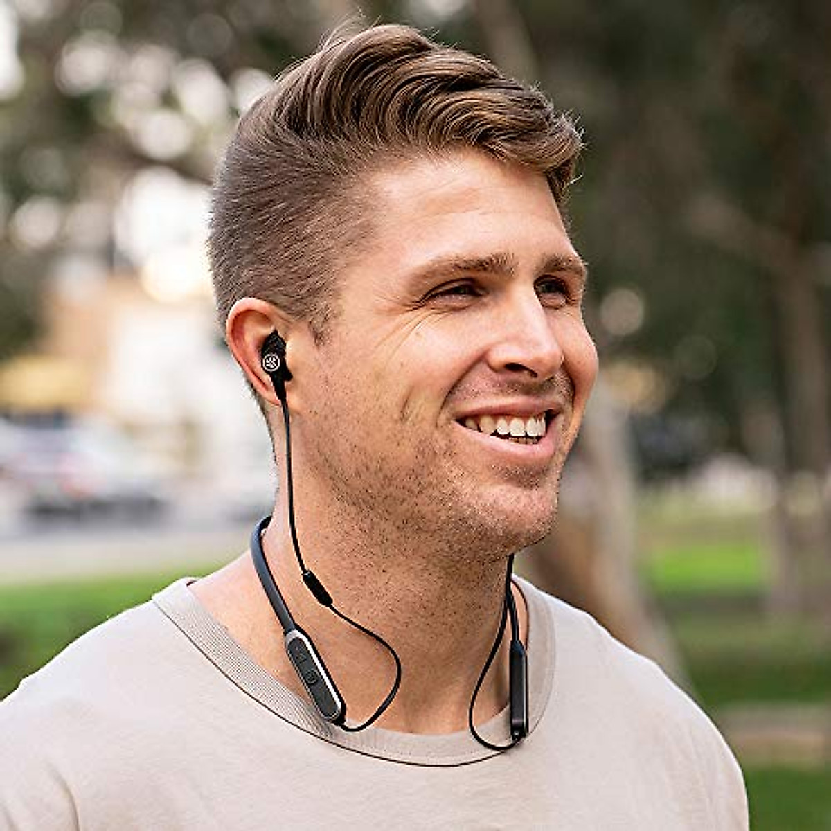 JLab Epic ANC Earbuds | Active Noise Canceling | Be Aware Audio | Bluetooth 5 | 25+ Hour Battery Life | IP54 Sweat Resistant | Universal Music Control | Bluetooth Headphones | Black