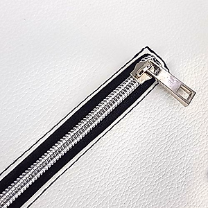 FunnyStar Black Watch Plaid Women's Fashion Tote Handbags Leather Shoulder Bag Purse, White