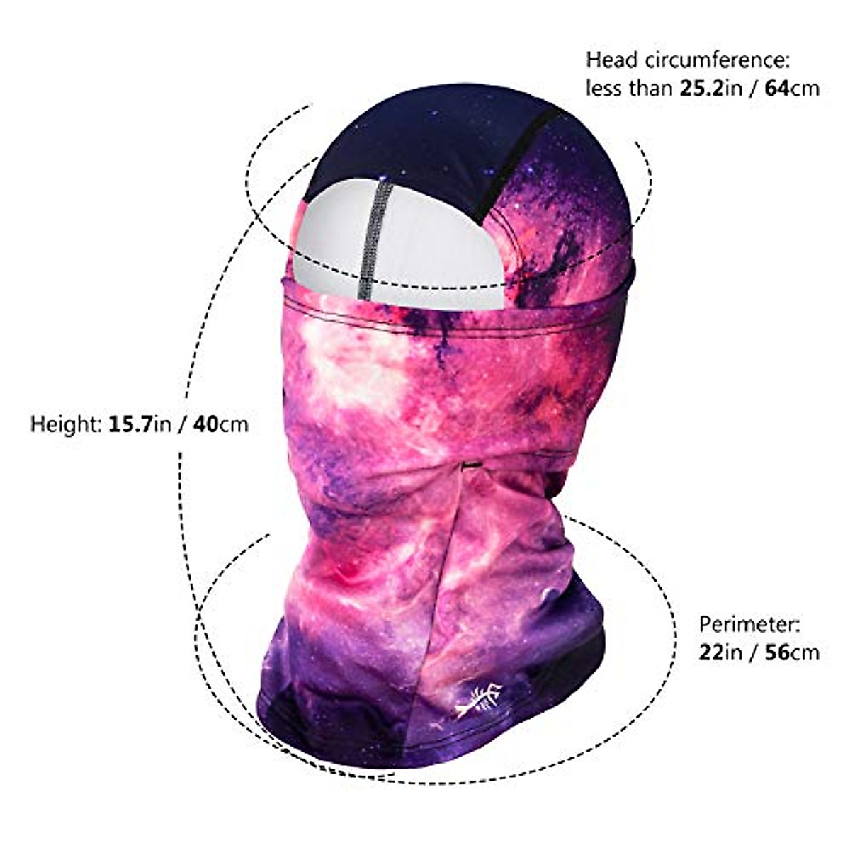 BASSDASH Winter Balaclava Fleece Ski Mask Ninja Hood Neck Warmer Fishing Hunting