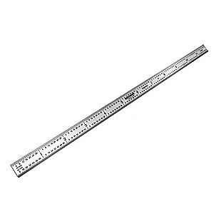 Benchmark Tools 466651 Flexible 12 Inch 5R Machinist Rule with 1/10, 1/100, 1/32 and 1/64 Markings Stainless Steel Non-Glare Satin Chrome Finish Conforms to EEC-1 Accuracy Standards (1)