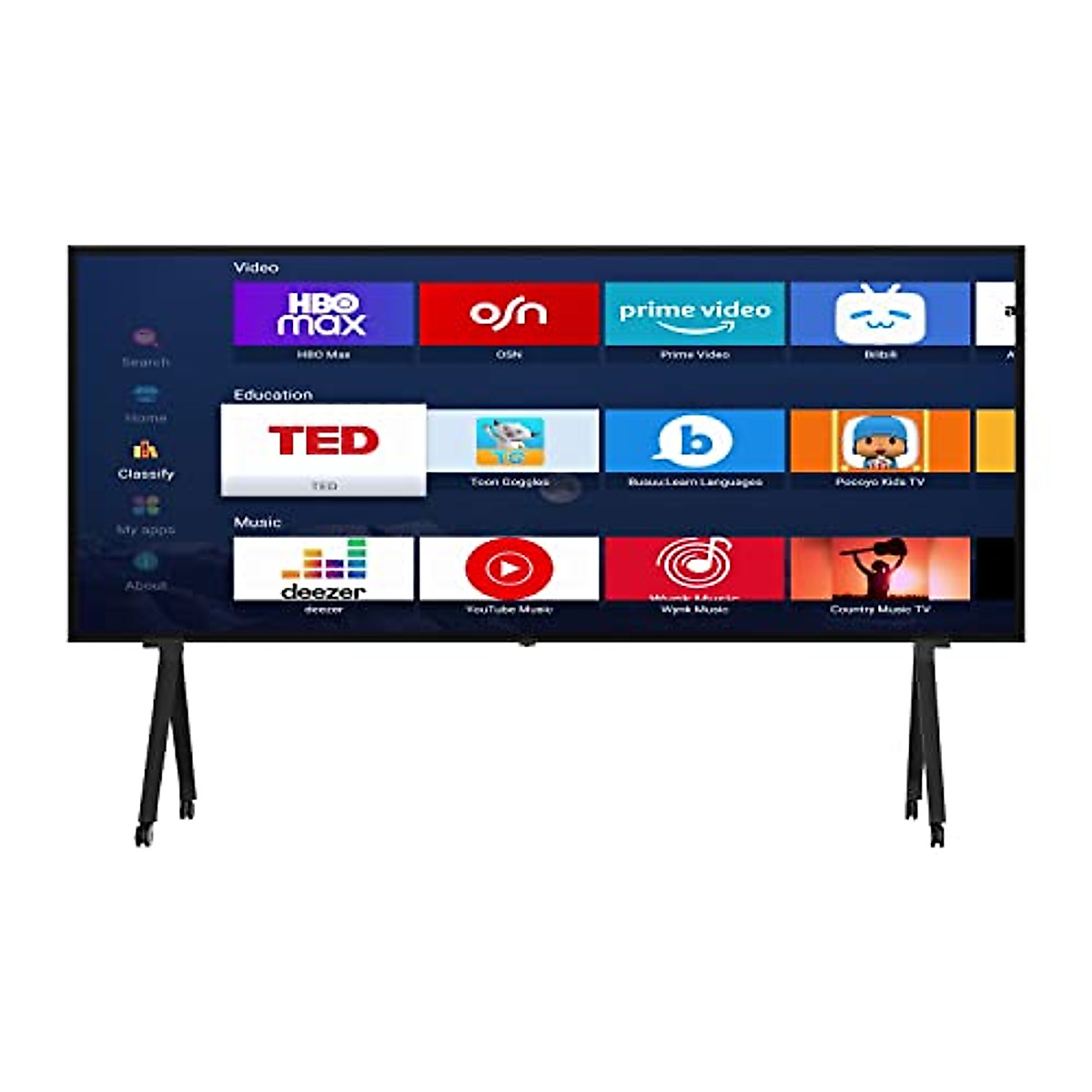 GTUOXIES New 105 Inch LCD Panel 4K UHD Smart TV Television; TS105TV, High Brightness, High Contrast Makes Images Clearly Visible from A Distance for Home Theatre, Entertainment, and More