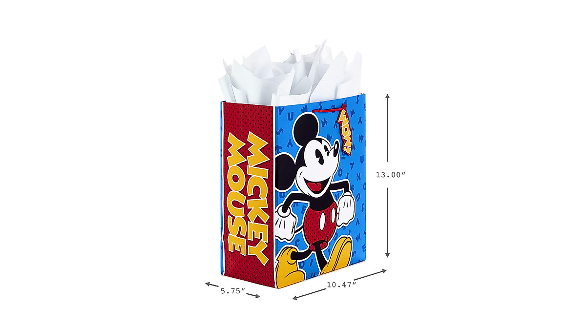 Hallmark 13" Mickey Mouse Gift Bag - Perfect for Any Occasion