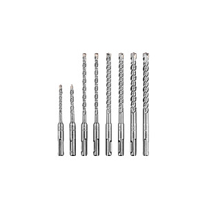 Bosch Professional 260925C090 8 Stück Hammerbohrer SDS Plus Set (Beton, Zubehör Bohrhammer) 8-Piece Bit (Concrete, Accessory Hammer Drill)