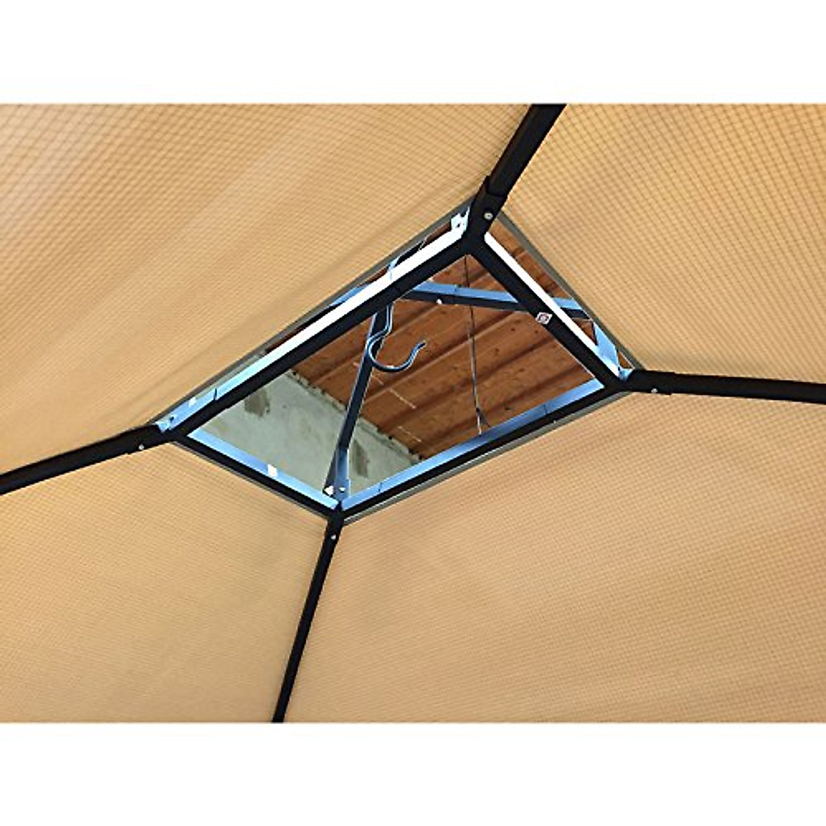 Garden Winds Replacement Canopy for The Windsor Grill Gazebo - Riplock 350 - Beige - Will ONLY FIT Model L-GG054PST Will NOT FIT Any Other Model