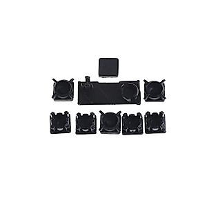 9pcs Replacement Screw Rubber Feet Screw Cap Mat for Playstation3 PS3 Slim 2000 3000 Controller (9pcs)