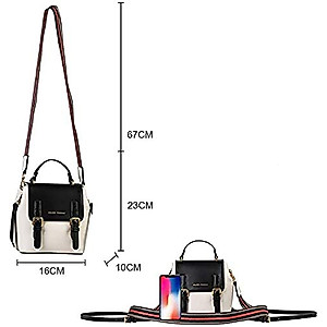 Women’s Mini Backpack PU Leather Handbag Casual Shoulder Bag Crossbody