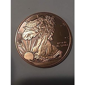 Roll Pure Copper Bullion Rounds 20 Copper Coins New from Mint in Sure-Safe Tube