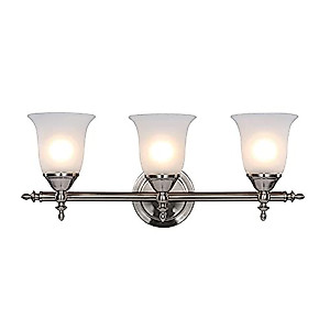 Olgelthorpe Traditional 3-Light Brushed Nickel Vanity