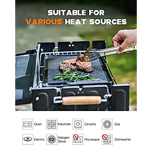 DARTMOOR 2-in-1 Reversible Cast Iron Griddle, 18 in Pre-Seasoned Cast Iron Grill Pan with Pan Scrapers, Double Side Rectangular Frying Pan with Non-Stick Surface, Indoor & Outdoor Use