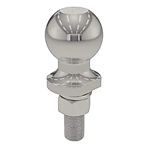 CURT 40052 Stainless Steel Trailer Hitch Ball, 3,500 lbs, 2-Inch Diameter, 3/4 x 2-1/8-Inch Shank