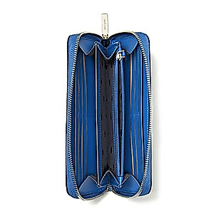 Kate Spade Arctic Friends Penguin Large Continental Wallet (Blue Multi)