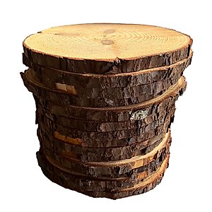 Rustic Wood Slices Set of (14) 8-9 inch Wood Slices! Wood Slices for centerpieces, Natural Wood Slices, Large Wood Slices (14)