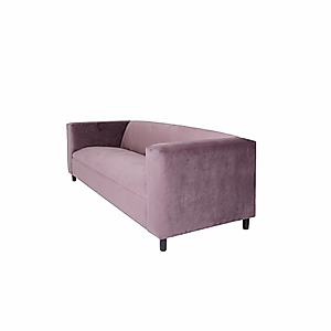 Coast to Coast Sofas Broadway Velvet Sofa for Living Room, Modern 3-Seater Sofas Couches for Bedroom, Office, and Apartment with Solid Wood Frame (Lavender)