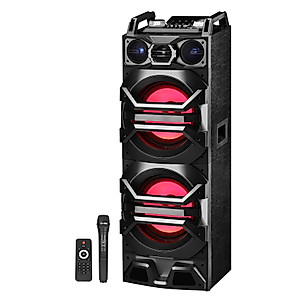 Technical Pro Bluetooth Karaoke Machine System+Wireless Microphone+Tablet Stand
