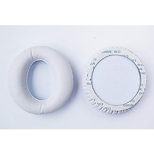 Repair Parts Ear Pads Cushion Earmuff for COWIN E7 / E7 Pro Active Noise Cancelling Headphone (White)