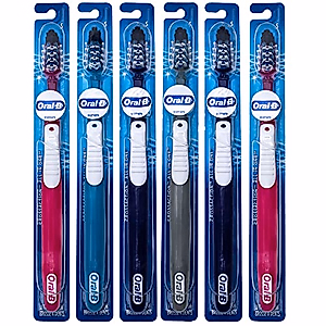 Oral-B Pro-Health All-in-One CrossAction Toothbrush, 35 Soft (Colors Vary) - Pack of 6