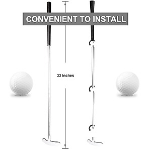 Yamato Golf Putter Right Handed and Left Kid Putter Two-Way Mini Golf Club for Kids Adults with 2 Real Golf Balls