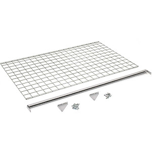 Global Industrial Wire Mesh Security Cage Accessory Shelf, 48"W x 24"D
