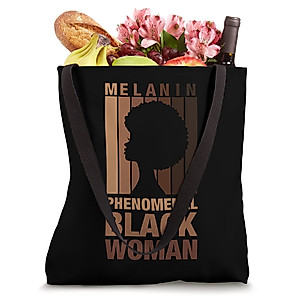 Black History Month, Phenomenal Melanin Black Woman Magic Tote Bag