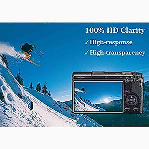 GR III Screen Protector for Ricoh GR III Digital Camera,ULBTER 0.3mm 9H Hardness Tempered Glass Ricoh GRIII Screen Saver Edge to Edge Protection, Anti-Scrach Anti-Fingerprint Anti-Bubble [3 Pack]