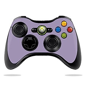 MightySkins Skin Compatible with Microsoft Xbox 360 Controller - Solid Lavender | Protective, Durable, and Unique Vinyl Decal wrap Cover | Easy to Apply, Remove, and Change Styles | Made in The USA