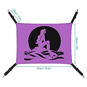 Little Mermaid Pet Hammock Comfortable Adjustable Hanging Bed for Small Animals Dogs Cats Hamster