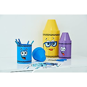 Crayola Storage Large Tip– Colorful Tip Character Storage Box, Creative Container For Kids Arts And Crafts Supplies, Stationeries, Small Toys And Keepsakes - Red, Kids 3.5 Years And Up