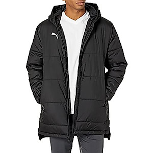 PUMA Men's Bench Jacket, Black/White, S