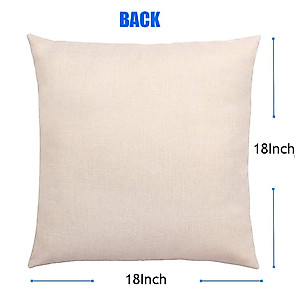 Fukeen Floral Saying Decorative Pillow Covers Inspirational Quotes Home Decor Cotton Linen Throw Pillow Cases Square Standard 18x18 Inch Pillowcase Cushion Cover, She Believed She Could So She Did