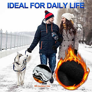 Xeitive -30℉ Winter Gloves Touchscreen Gloves Waterproof Thermal Gloves Ski Gloves for Men Women Running Cycling Outdoor Activities