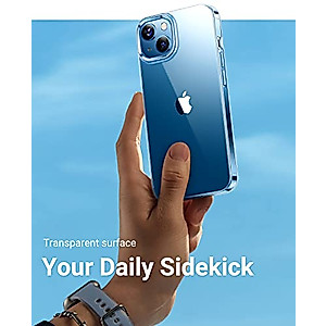 TORRAS Crystal Clear iPhone 13 Mini Case, Ultra-Thin Slim Fit Phone Cases for iPhone 13 Mini, [Long Lasting Clarity] Soft Silicone iPhone Mini 13 Case, Crystal Clear