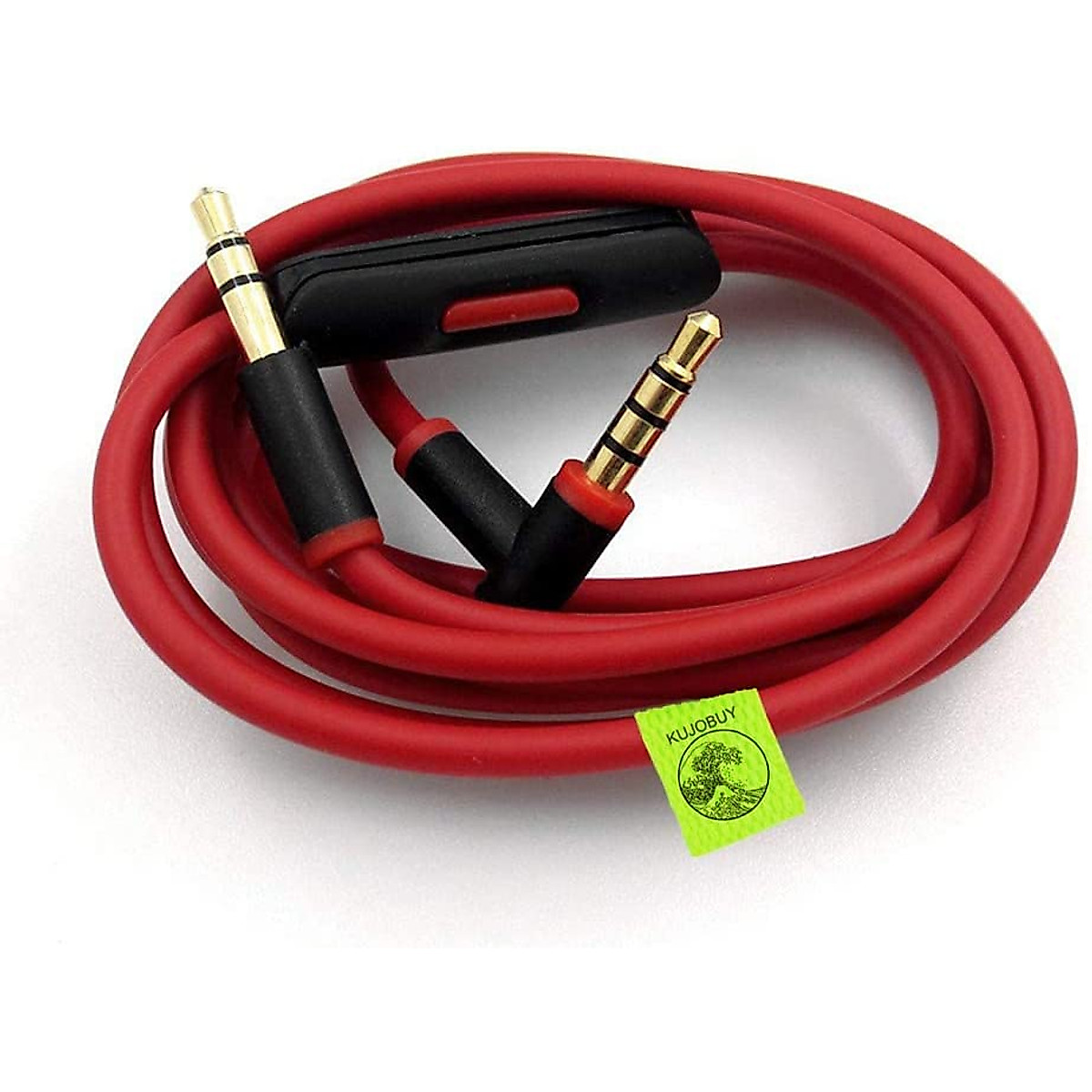 KUJOBUY Replacement Audio Cable Cord Wire Compatible with Headphones Studio Solo Pro Wireless Executive with in Line Mic and Volume Control for Headphone Headset Earphone