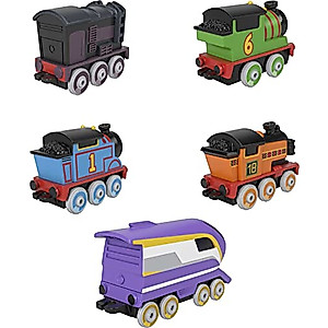 Thomas & Friends Toy Trains for Kids, Adventures Engine Pack, Set of 5 Push-Along Vehicles for Preschool Kids Ages 3 and Older