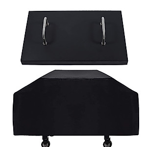BQMAX 5004 Griddle Lid Grill Hard Cover for Blackstone 36" and 600D Heavy Duty Grill Cover Replacement Kit for Blackstone 36 inch Griddle Hood