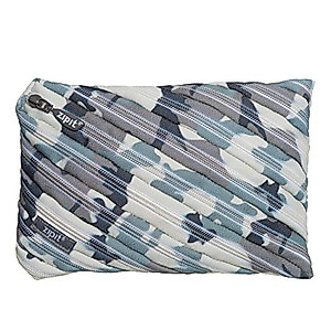 ZIPIT Camo Big Pencil Case, Grey Camouflage