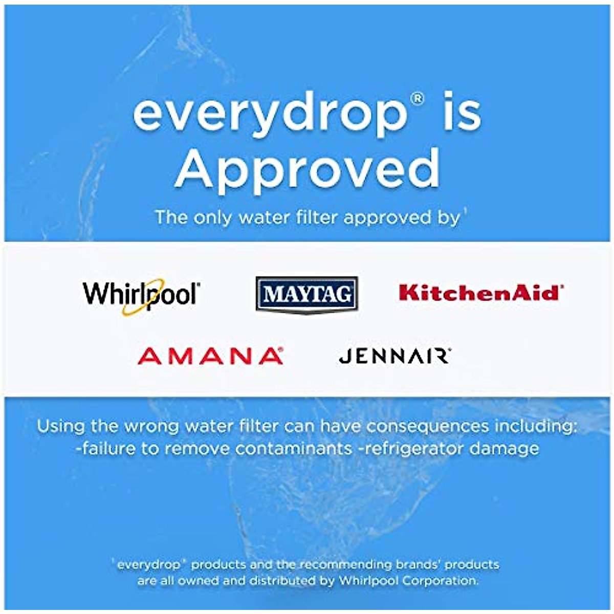 everydrop by Whirlpool Ice and Water Refrigerator Filter 4, EDR4RXD1, Single-Pack & Affresh Washing Machine Cleaner, Cleans Front Load and Top Load Washers, Including HE, 5 Tablets