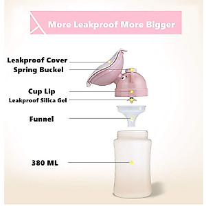 Tocypho Upgrade Portable Emergency Urinal Potty Toilet Pee Training Cup for Baby Child Girl Used for Kid Potty Pee Training and Camping Car Travel