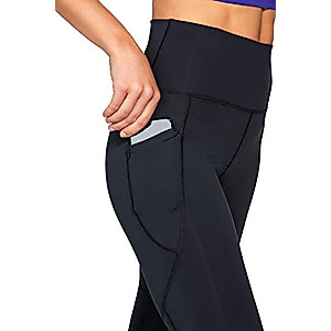 Mizuno Women's Leggings by , Full Length Instinct Tights, High-Waisted Compression Leggings with Pockets for Exercise & Working Out, Black, Medium