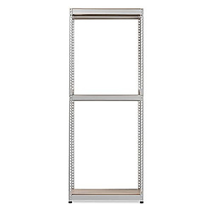 Baxton Studio Gavin White Metal 3-Shelf Closet Storage Racking Organizer