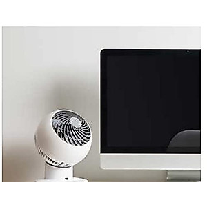 IRIS USA, Woozoo SC15T, Remote Controlled Compact Globe Oscillating Circulating Fan, White, 1 Pack